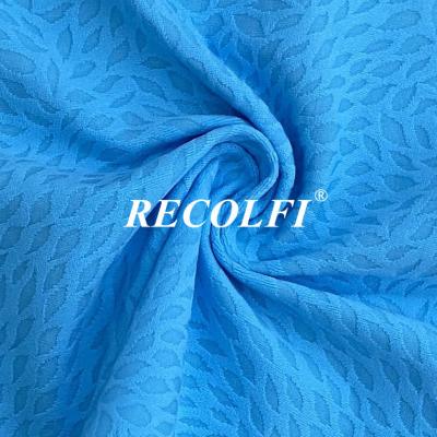 China 240gsm Dyeing Mesh Activewear Knit Fabric Strong Elastane Gym Suit Jogging Outfits for sale