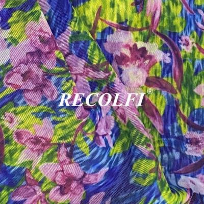 China Digital Print Recycled Activewear Knit Fabric Mesh Cycling Wear for sale