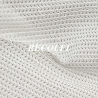 China Solid Color Recycled Activewear Knit Fabric Mesh Stretch Workout Yoga Wear for sale