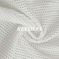 China Solid Color Recycled Activewear Knit Fabric Mesh Stretch Workout Yoga Wear for sale