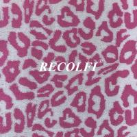 China 135cm Leopard Prining Activewear Knit Fabric Sustainable Swim Towelling Fabric for sale