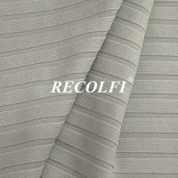 China Stretch Ribbed Activewear Knit Fabric Eco Friendly Gym Wearing Warm Up Suits for sale