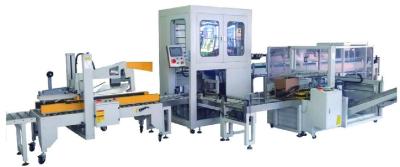 China Drop Type Carton Opening And Sealing machine, Canning Production Line, High Efficiency Automatic Packing Line for sale