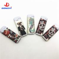 China Custom Disposable Plastic Gas Turbo Flame Lighter 6.8x2.78x1.3 cm for Promotions for sale