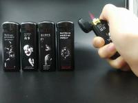 China USB Rechargeable Cigarette Lighter 68x27.8x13mm with Custom Logo Printing Gas Lighter for sale