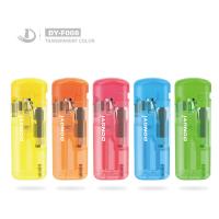 China Dongyi EUR Classic Flip Windproof Gas Lighter DY-F008 ABS Plastic 6.8cm Torch for sale