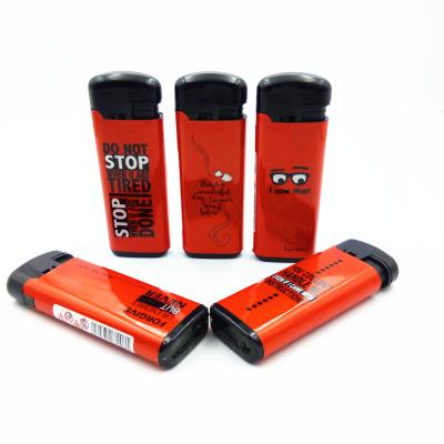 China Torch Dongyi Electric Windproof Lighter ISO9994 DY-F008 6.8x2.78x1.3cm Customizable for sale