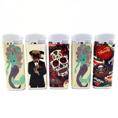 China Custom Windproof Electric Lighter ABS AS 6.8x2.78x1.3cm DY-F008 for Promotional Gifts for sale
