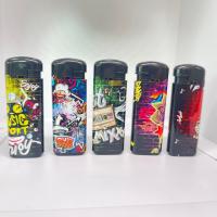 China Fashion Windproof Cigarette Electronic Refillable Gas Lighter 68x27.8x13mm ISO9994 for sale