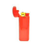 China Refillable Windproof Turbo Flame Lighter 6.8cm ABS AS Heavy Piezo Ignition for Men Smoking Gift for sale