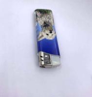 China Plastic Transparent Disposable Cigarette Lighter Refillable Gas Encendedor Custom for sale