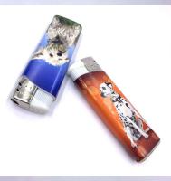 China Plastic Transparent Disposable Cigarette Lighter Refillable Gas Encendedor Custom for sale