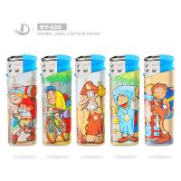 China Customization Solid Color Five Colors Electric Lighter Torch Commercial Cigarette Lighter for sale