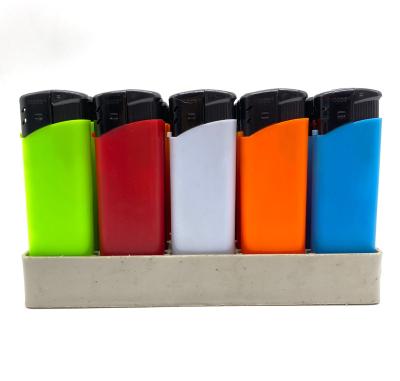 China Fix Flame Disposable Gas Lighter 81mm Electronic Cigarette Lighter ISO Certified POM Material for sale