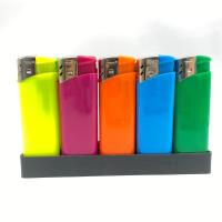 China Fix Flame Disposable Gas Lighter 81mm Electronic Cigarette Lighter ISO Certified POM Material for sale