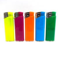 China Fix Flame Disposable Gas Lighter 81mm Electronic Cigarette Lighter ISO Certified POM Material for sale