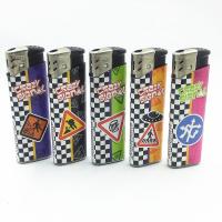 China Custom Logo Refillable Electronic Gas Cigarette Lighter DY-026 8.1x2.58x1.14cm for sale