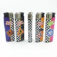 China Custom Logo Refillable Electronic Gas Cigarette Lighter DY-026 8.1x2.58x1.14cm for sale