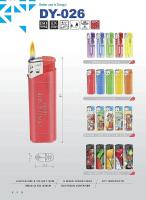 China Custom Plastic Gas Lighter 8.1x2.58x1.14 cm Refillable Electronic Lighter for Europe for sale