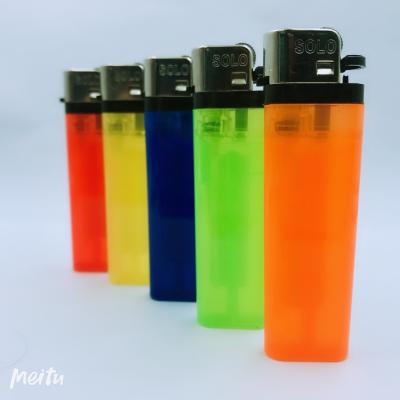 China Transparent Disposable Cigarette Lighter with Custom Style and Customized Request for sale