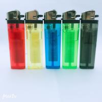China Transparent Disposable Cigarette Lighter with Custom Style and Customized Request for sale