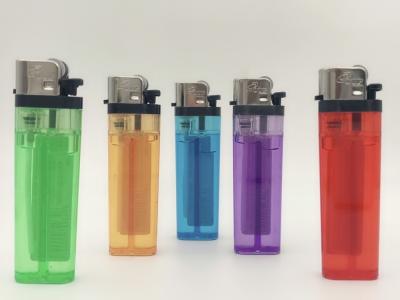 China Transparent Plastic Disposable Flint Lighter 80x23.7x11.8mm from Chinese Manufacturer for sale