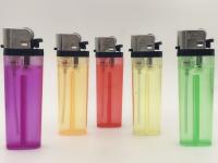 China Transparent Plastic Disposable Flint Lighter 80x23.7x11.8mm from Chinese Manufacturer for sale