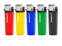 China Refillable Flint Gas Lighter 80x23.7x11.8mm for Europe Market with Certificates for sale