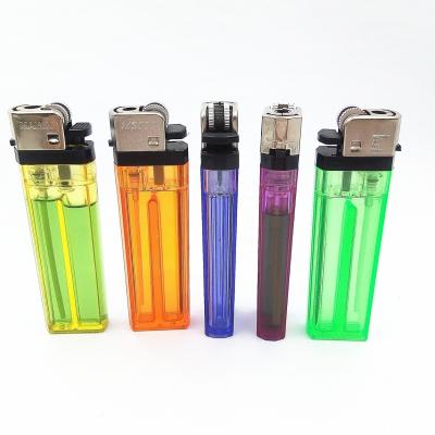 China Disposable Flint Lighter DY-F6 Hexagonal Head Cap 80x23.6x11.8mm OEM Custom for sale