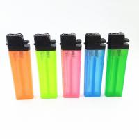 China Disposable Flint Lighter DY-F6 Hexagonal Head Cap 80x23.6x11.8mm OEM Custom for sale
