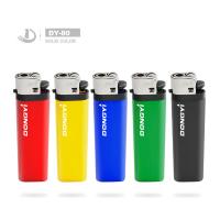 China Customizable DY-80 Disposable Butane Gas Flint Lighter 80x23.7mm ISO9001 for sale