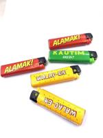 China Disposable Stone Gas Lighter 80.7mm Butane Flint Lighter with Custom Logo for sale
