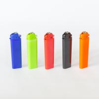 China Disposable Gas Flint Lighter 80x23.7x11.8mm ISO9994 Certified Wind Cap Custom Lighter for sale