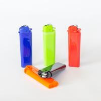 China Disposable Gas Flint Lighter 80x23.7x11.8mm ISO9994 Certified Wind Cap Custom Lighter for sale