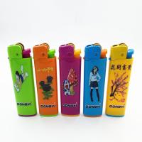 China EUR Standard Flint Gas Lighter DY-077 ISO9994 Certified 80.7x22.6x11.7mm Custom Logo for sale