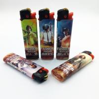 China EUR Standard Flint Gas Lighter DY-077 ISO9994 Certified 80.7x22.6x11.7mm Custom Logo for sale