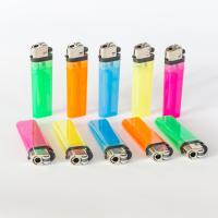 China Disposable Plastic Flint Lighter 80x23.7x11.8mm ISO9994 Certified 5 Colors for sale