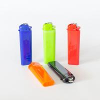 China Disposable Plastic Flint Lighter 80x23.7x11.8mm ISO9994 Certified 5 Colors for sale