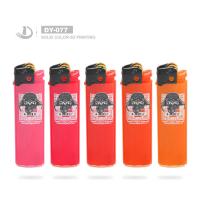 China DY-077 Refillable Gas Flint Lighter 80.7x22.6x11.7mm ISO9994 Certified Smoking Lighter for sale