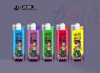 China ISO9994 Standard Refillable Plastic Flint Gas Lighter 80.7x22.6x11.7mm Custom Logo for sale