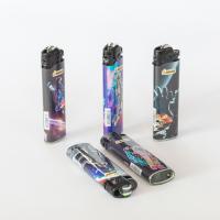 China DY-077 Flint Gas CE Lighter 80.7x22.6x11.7mm Disposable Refillable ABS Plastic ISO9994 for sale