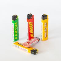 China DY-077 Flint Gas CE Lighter 80.7x22.6x11.7mm Disposable Refillable ABS Plastic ISO9994 for sale