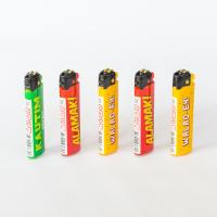 China DY-077 Flint Gas CE Lighter 80.7x22.6x11.7mm Disposable Refillable ABS Plastic ISO9994 for sale