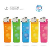 China ISO9994 Plastic Flint Wheel Gas Lighter 8.0x2.37cm Child Proof Safety Lighter for sale