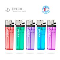 China ISO9994 Plastic Flint Wheel Gas Lighter 8.0x2.37cm Child Proof Safety Lighter for sale
