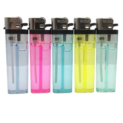China Disposable Flint Wheel Lighter 8.0x2.37x1.18cm Custom Logo Gas Lighter for Wholesale for sale