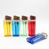 China Torch Standard Flint Wheel Lighter Transparent Color Cigarette Lighter Customization for sale