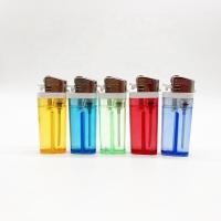 China Torch Standard Flint Wheel Lighter Transparent Color Cigarette Lighter Customization for sale