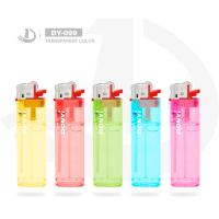 China Custom Logo Disposable Flint Lighter 82mm Kitchen Lighter 17kgs N.W for Wholesale for sale