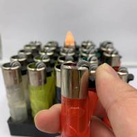 China Wholesale Refillable Plastic Finger Flint Lighter 7.47x2.24x1.7cm Custom Logo for sale